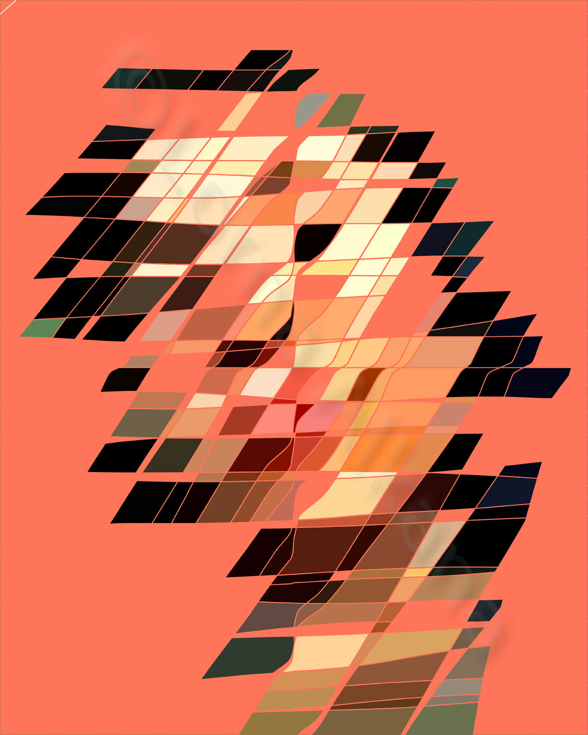 Lines to Shapes, Self Portrait – LornaPhone