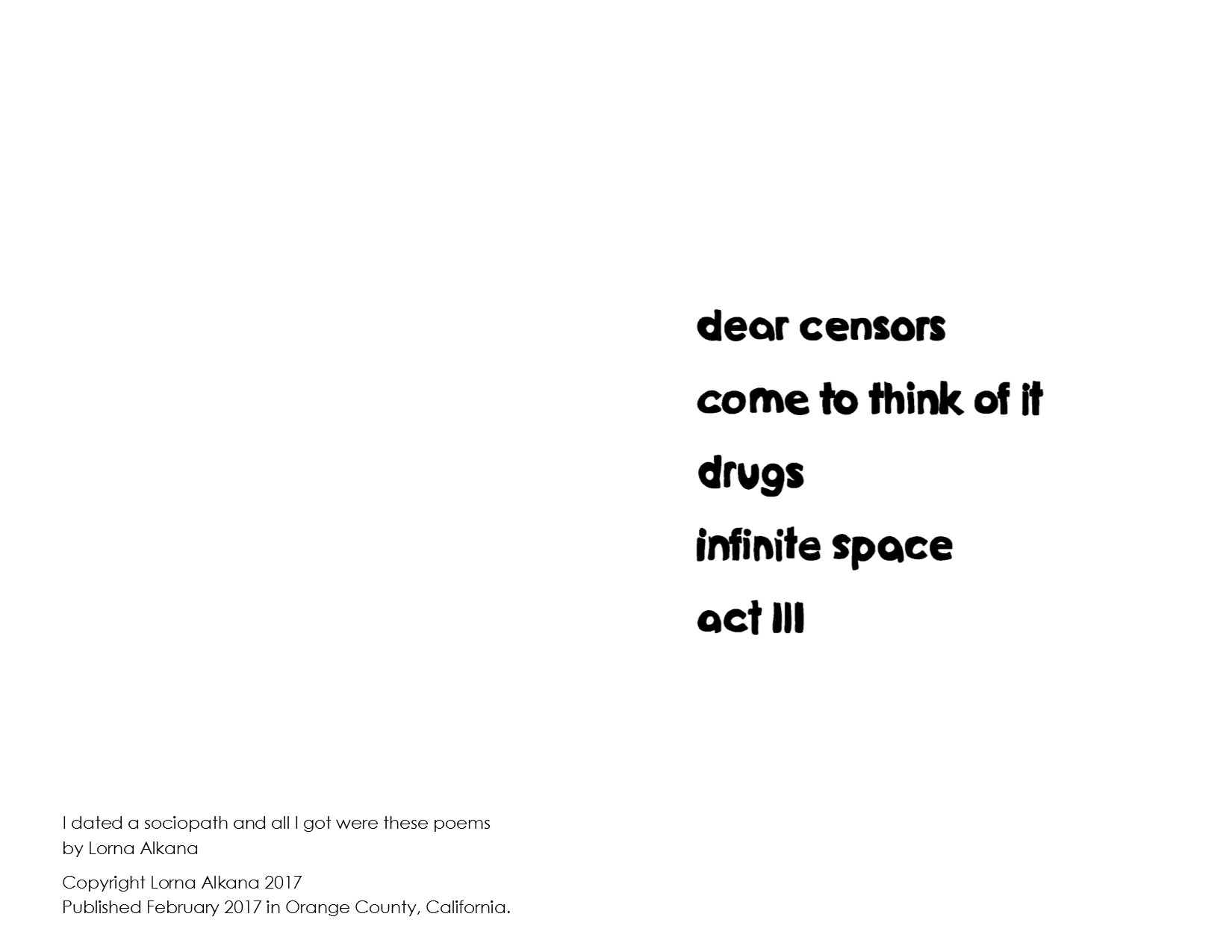 Process: zine making, i dated a sociopath and all i got was these poems ...